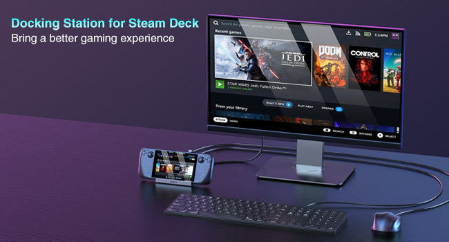 USB C Docking Station hub Triple Display USB C Hub for mac hp, 8 in 1 – VVB